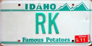 Rick Kretschmer's License Plate Archives | Recent Updates